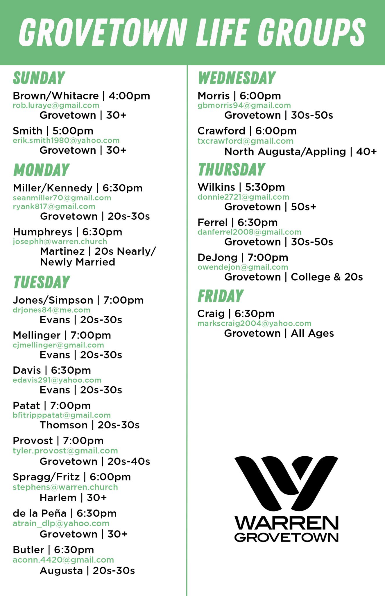 Life Groups - Warren Church